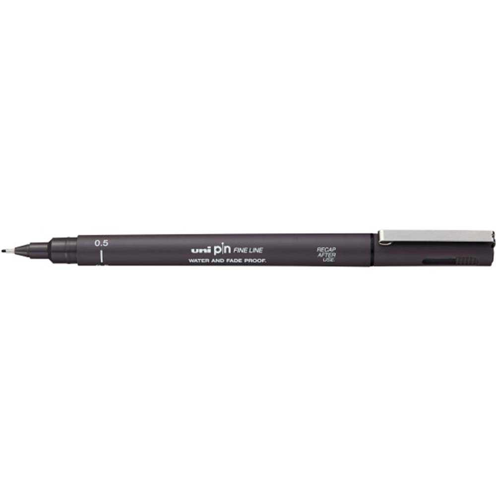 Uni pin fine line drawing pen Dark Grey 05 - Art Central